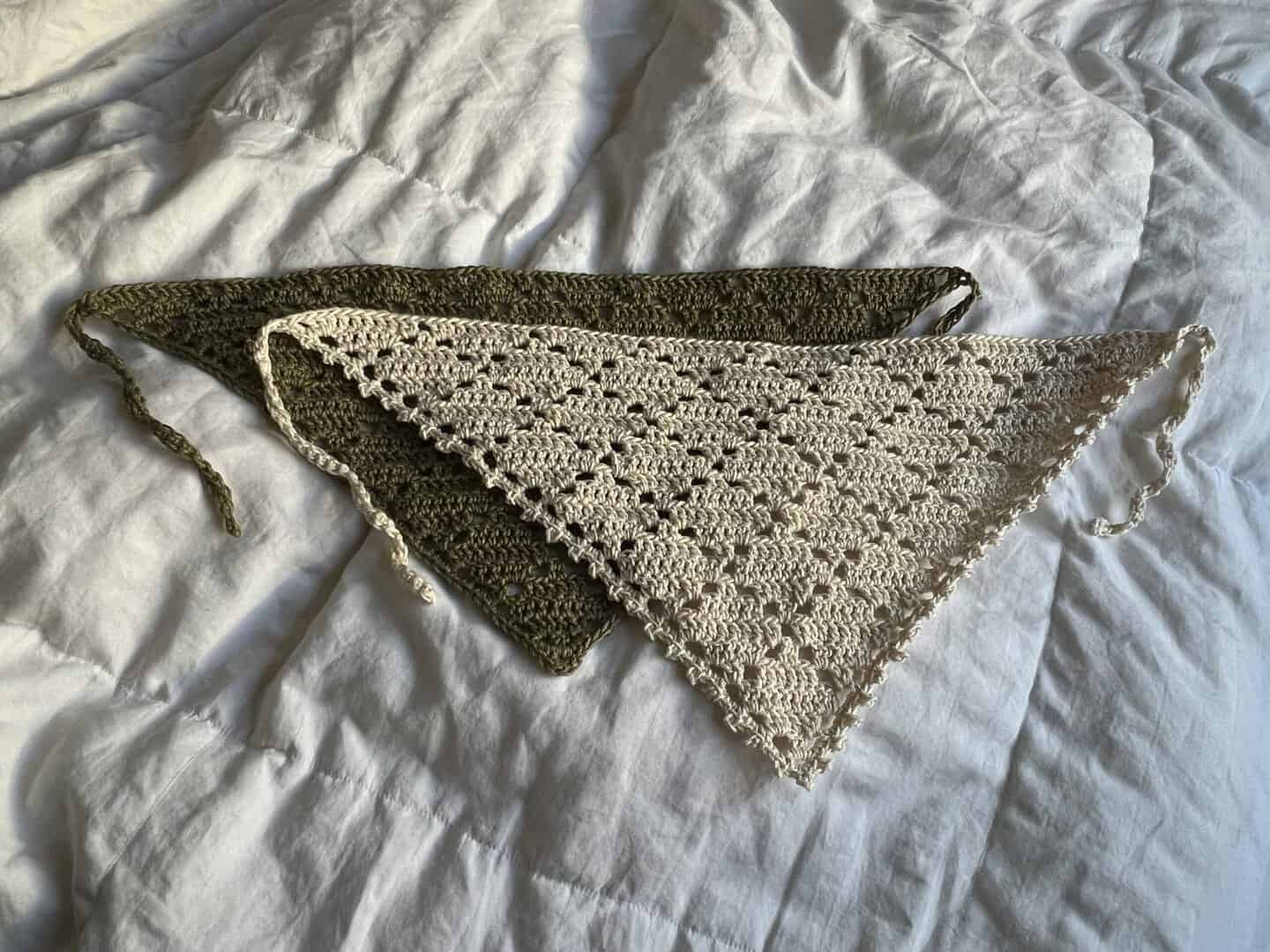 Diamond Lace Crochet Bandana | Free Pattern & Tutorial
