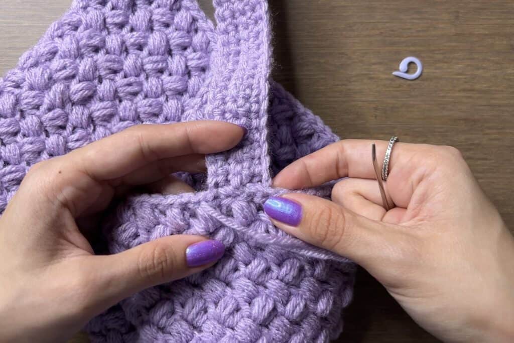 Textured Crochet Shoulder Bag | Free Pattern & Tutorial