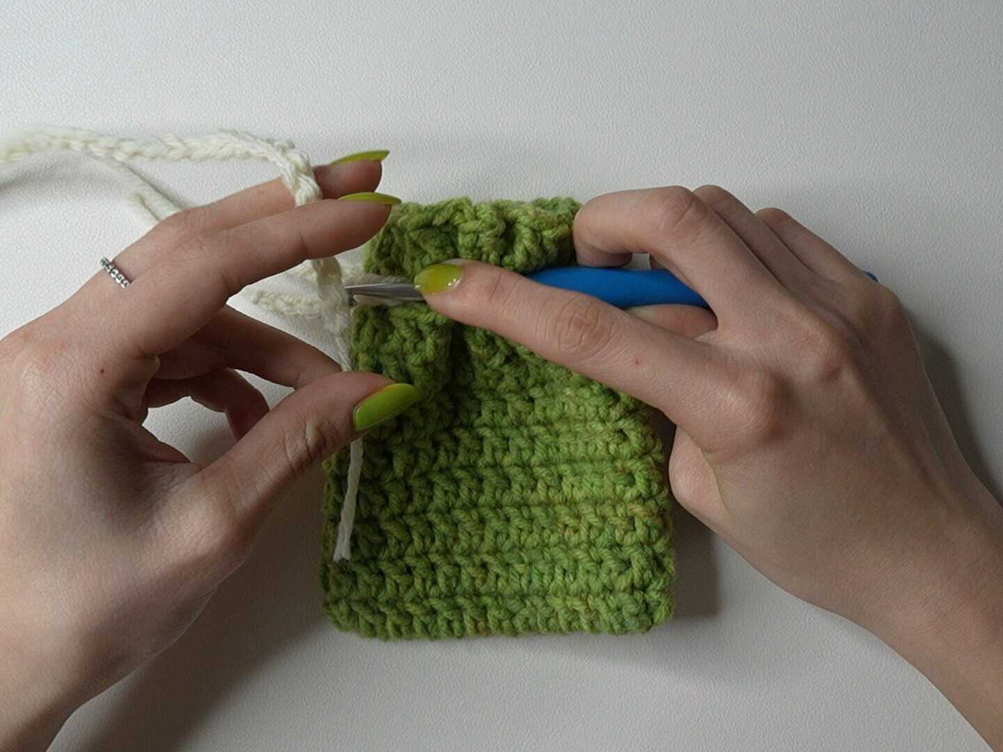 Basic Crochet Drawstring Pouch | Free Pattern & Video Tutorial